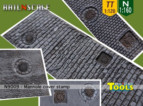 Construction > Manhole cover stamp | RAILNSCALE