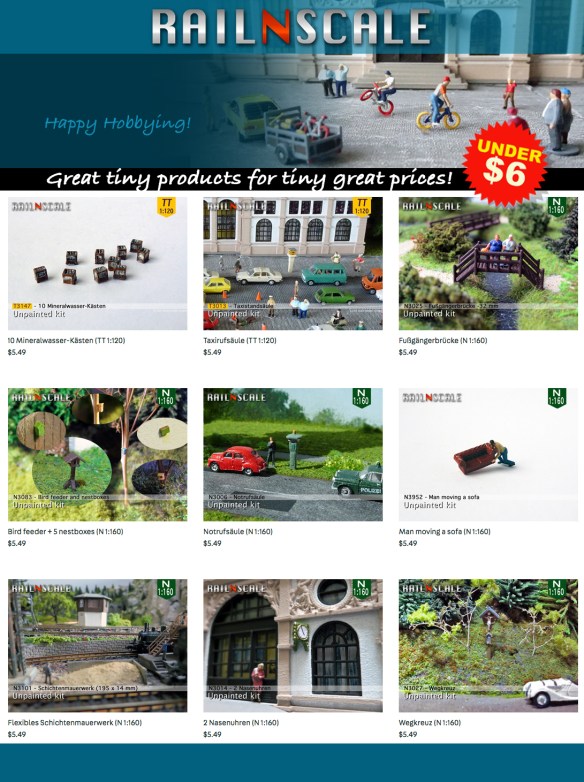 Great tiny products for tiny great prices! | RAILNSCALE